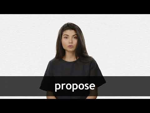 PROPOSE - Definition & Translations | Collins English Dictionary