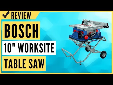 BOSCH 10 In. Worksite Table Saw with Gravity-Rise Wheeled Stand 4100XC-10 Review