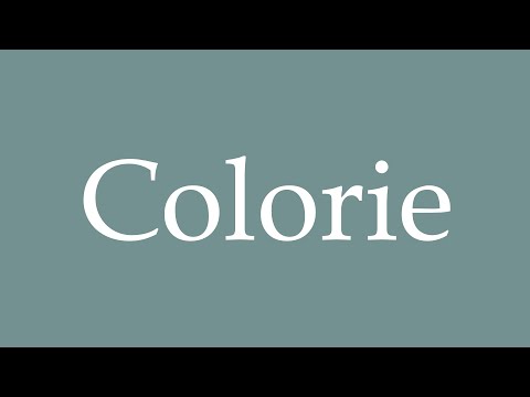 How to Pronounce ''Colorie'' (Colour) Correctly in French