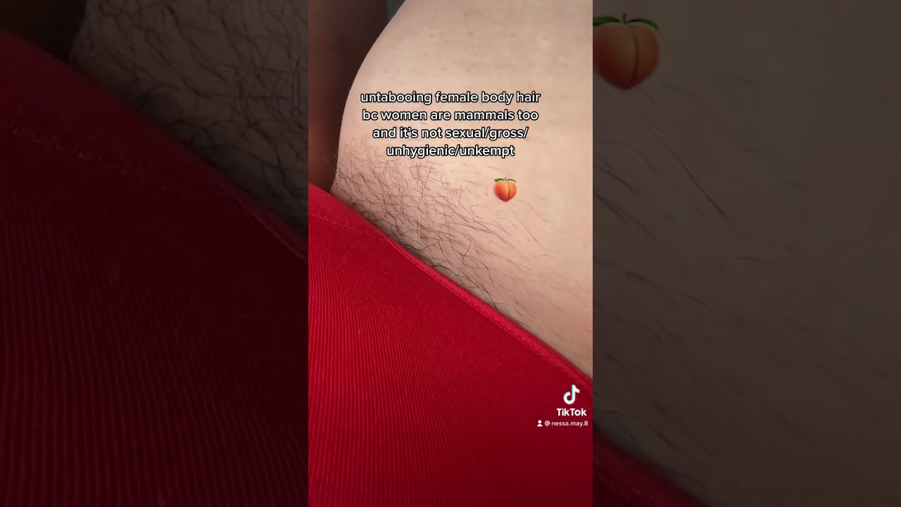 untabooing female body hair 🍒🍑 | tiktok nessa.may.8 #shorts #bodyhair #girls