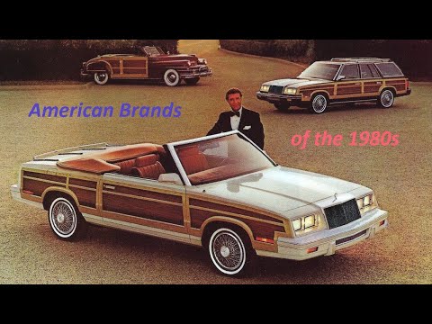 Top Selling American Automotive Brands 1980-1990