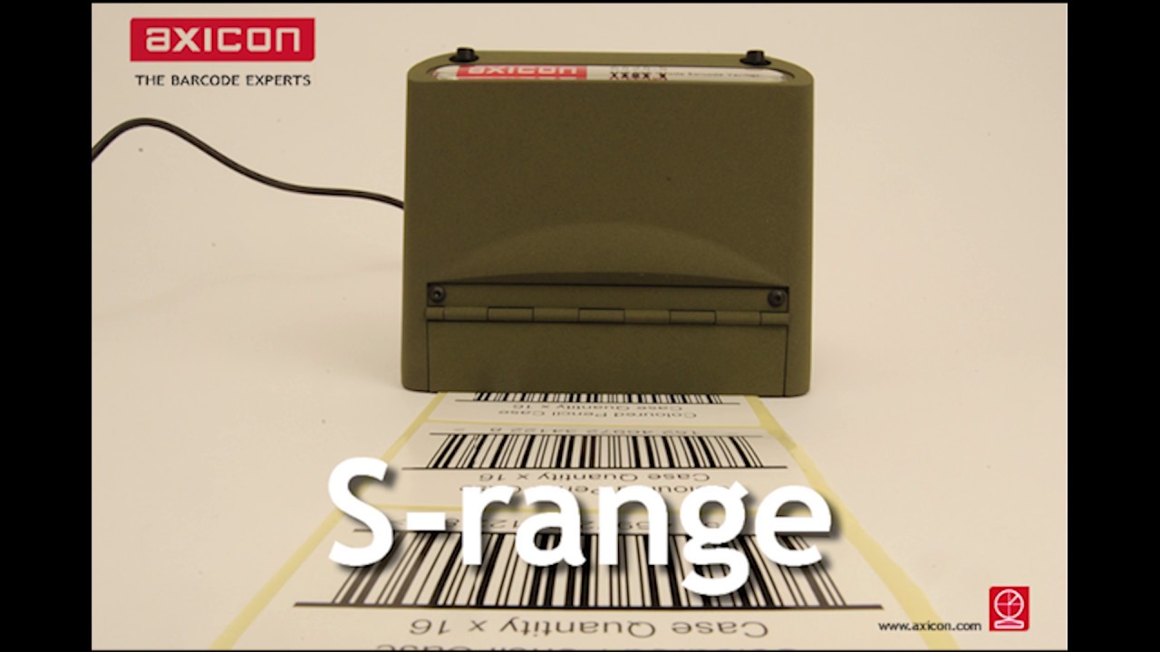 Axicon S-Range high speed barcode verifier