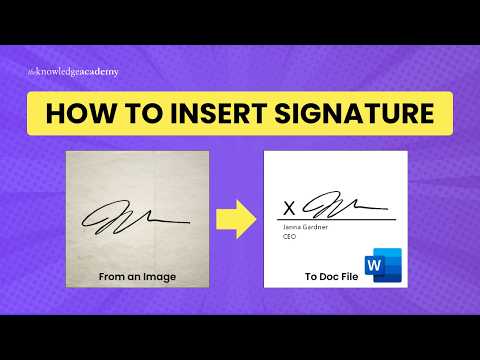 How to Insert Signature in Microsoft Word under 1 min (From Paper to Word Document)