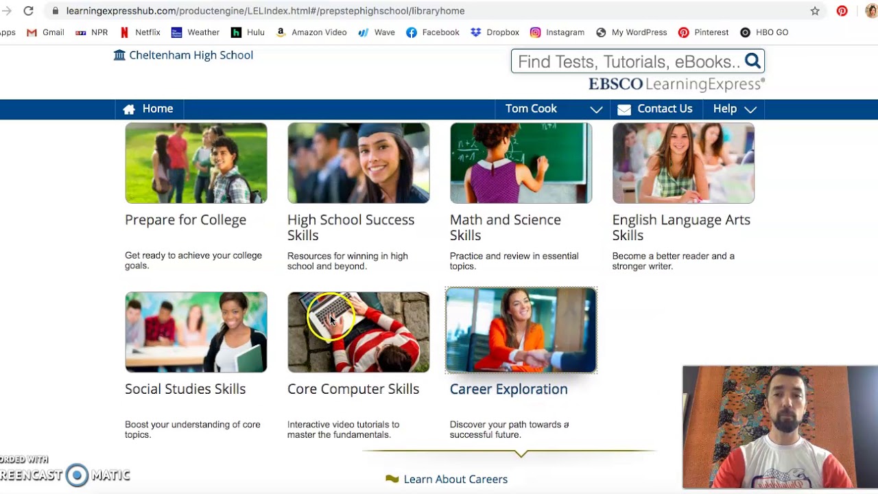 How to use the Learning Express Hub