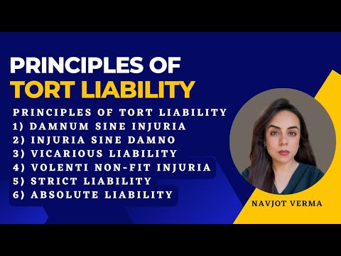 General Principles of Tortious Liability Video Lecture - Law for UGC NET
