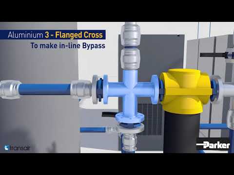 Parker Transair - Aluminium Pipe for Technical Rooms