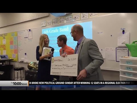 Monforton Middle School awarded One Class At A Time check