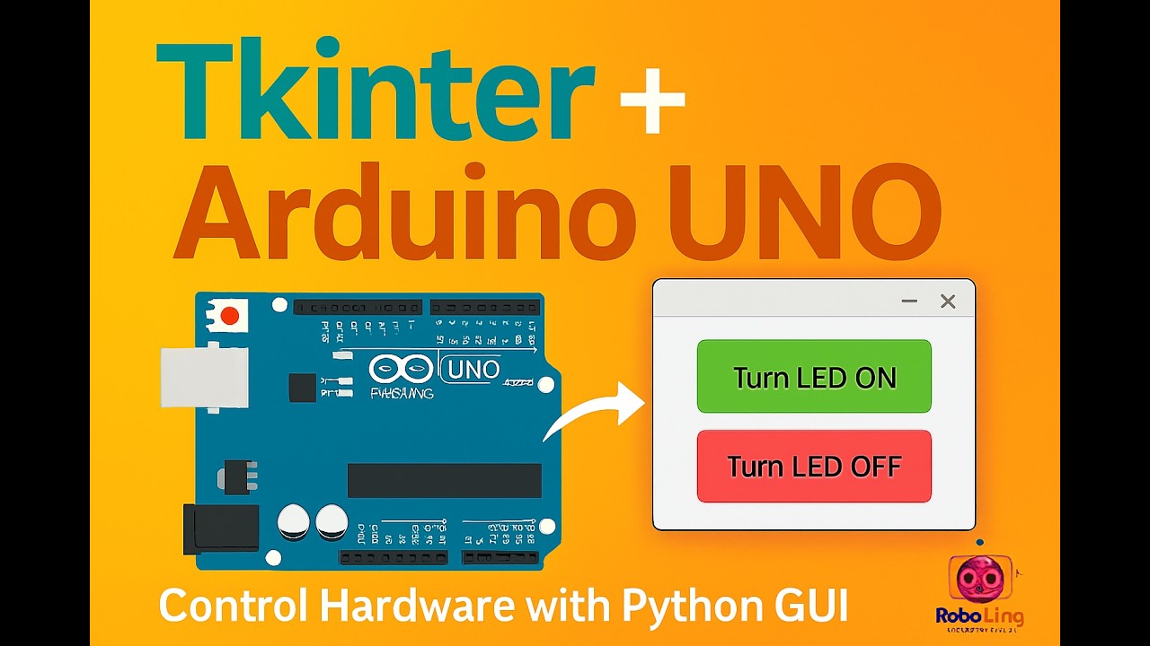 Control Arduino UNO with Python Tkinter GUI  Serial Communication Tutorial