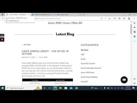 User Enrollment - IOS BYOD in Intune
