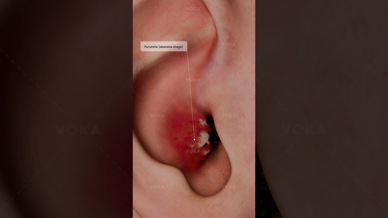 What is a furuncle of the external auditory canal? A 3D visualization