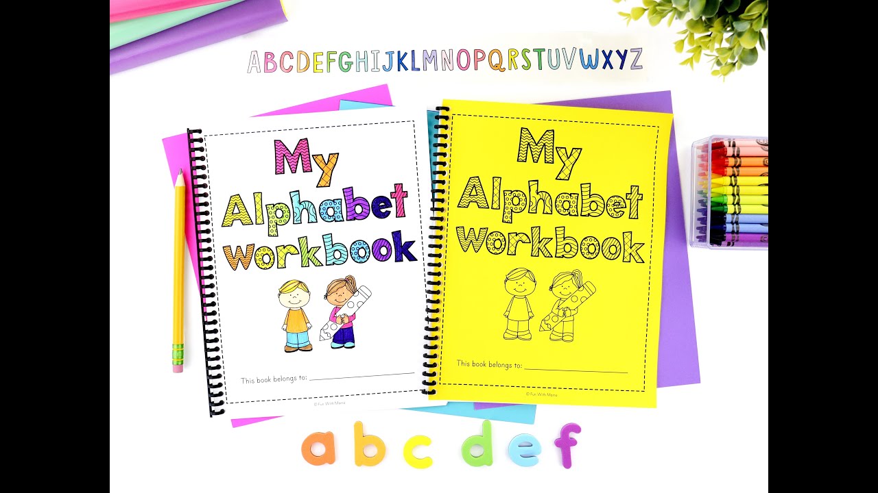 Homeschool Organization  - Alphabet Worksheets - How to Bind Worksheets into Workbook