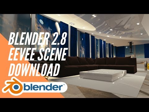 Blender 2.8 EEVEE scene demo + blend file download link 10