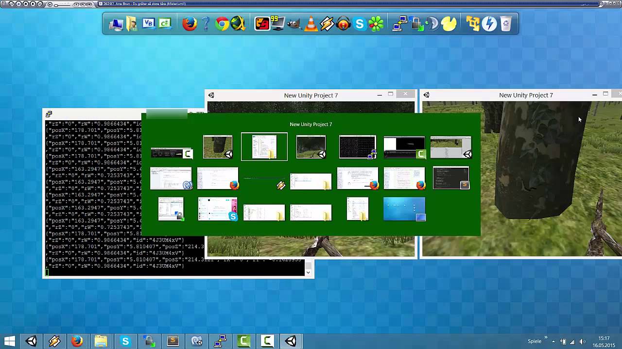 Unity3D socket.io Client/Server demonstration [#1]