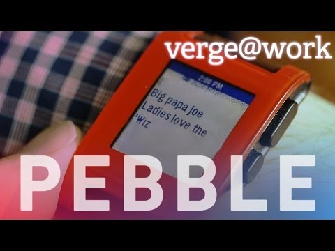 Verge@work: staying notified with the Pebble smartwatch