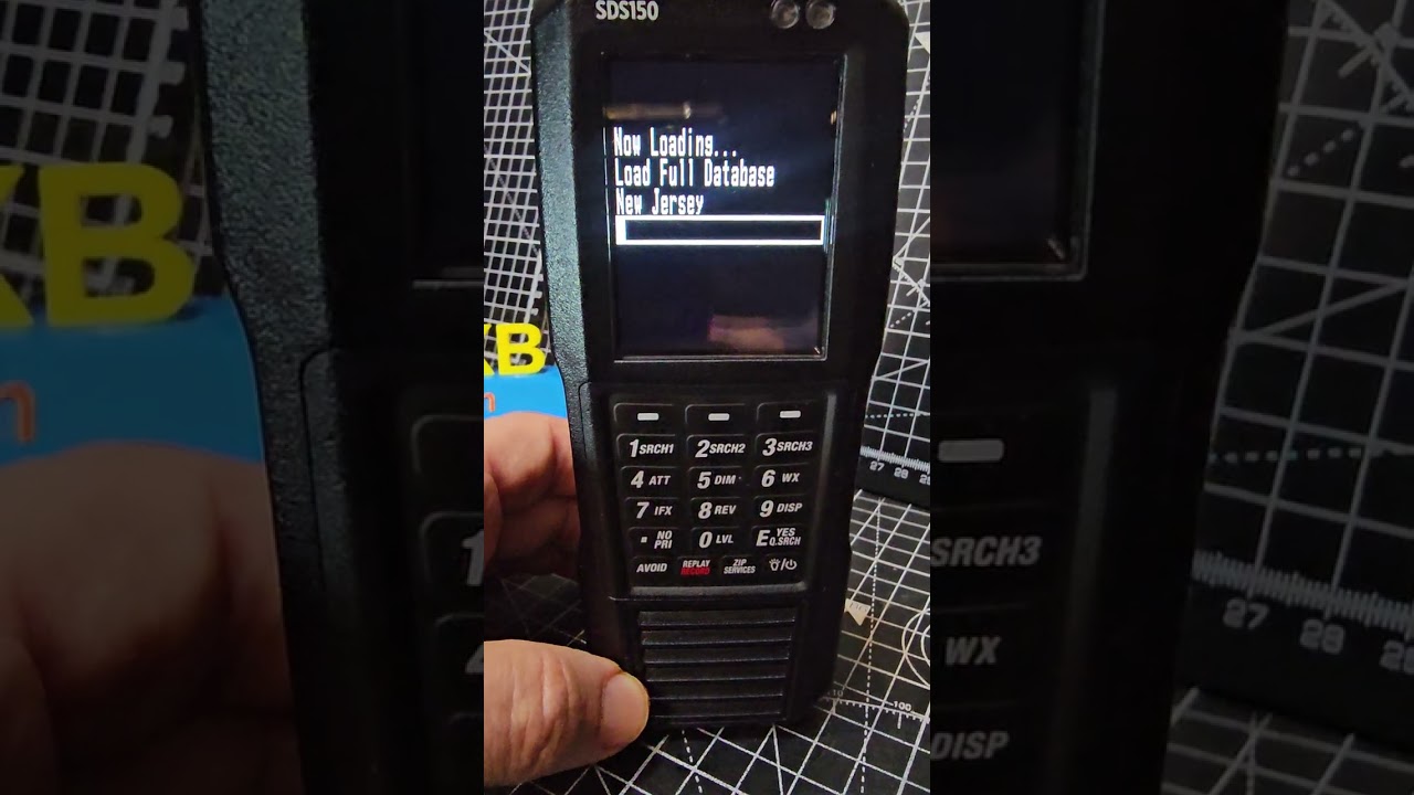 Uniden SDS150.Zip Code Database