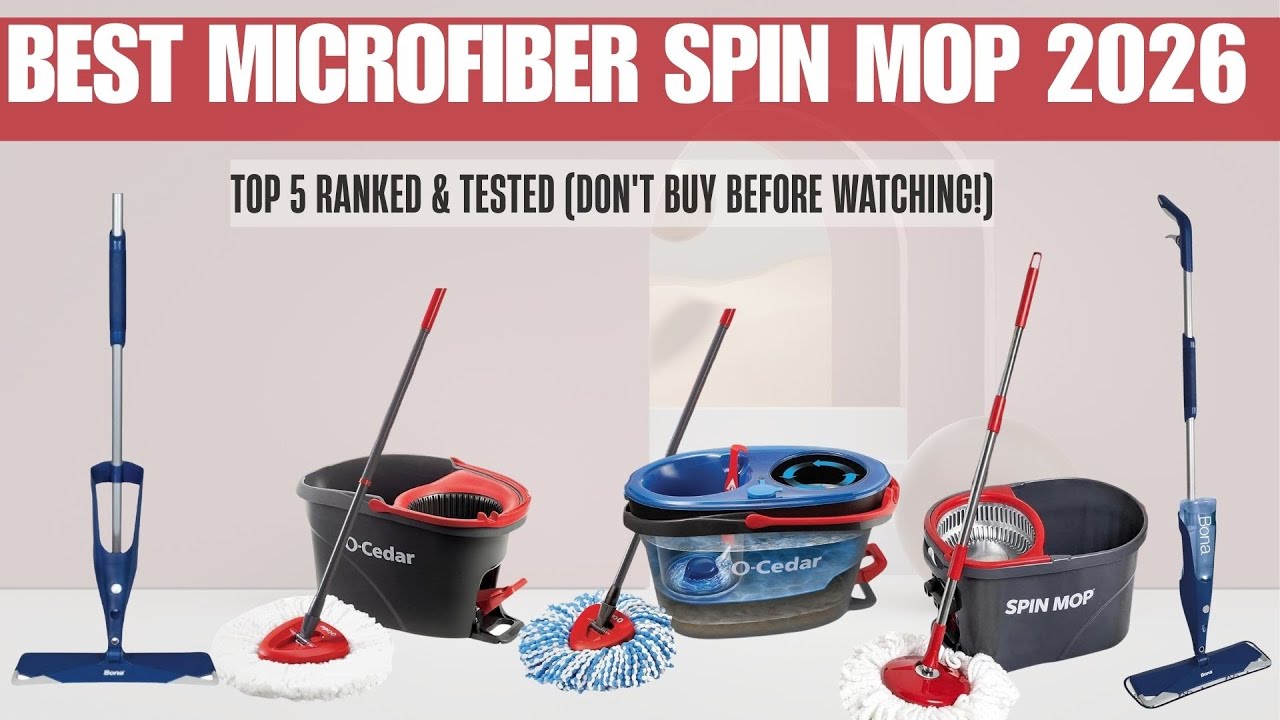 Best Microfiber Spin Mop 2026 | Top 5 Ranked & Tested (DON'T BUY Before Watching!)