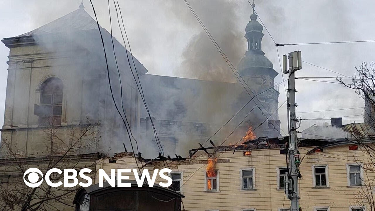 Russia launches massive drone attack across Ukraine, damaging 17th-century church