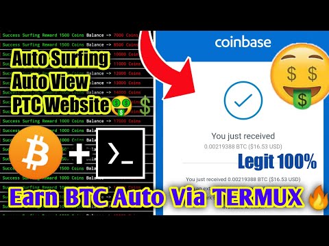 Auto Surfing & View PTC Website GWAHER | Earn BTC Auto via TERMUX | Legit 100%