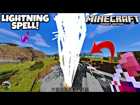 ✔MCPE HOW TO MAKE A LIGHTNING SPELL!! ( COMMAND BLOCK CREATION )