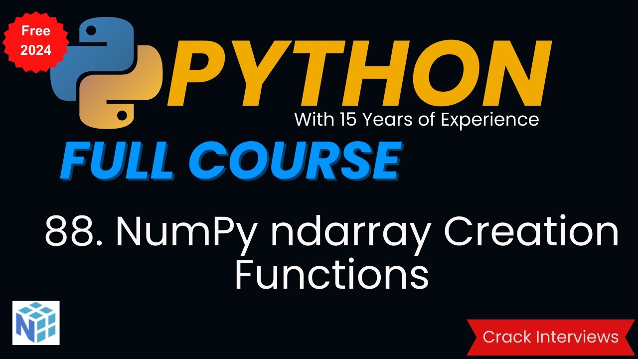 NumPy ndarray Creation Functions in Python | NumPy Array