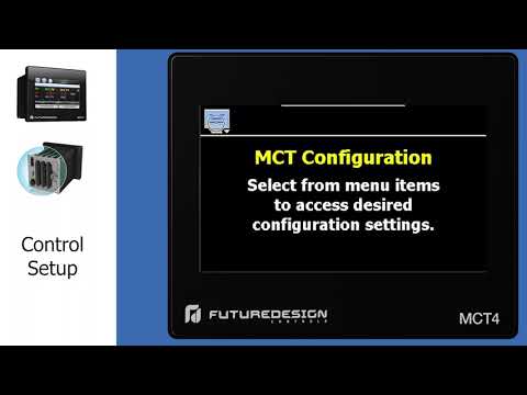 MCT4 - CONTROL SET UP (Configuration)