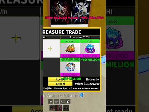 What players trade for perm dragon with Values #bloxfruit
