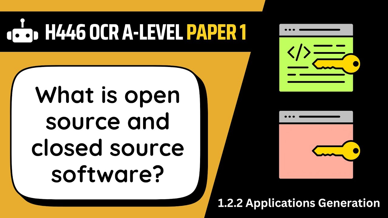 Open & Closed Source | 2.2c | OCR A-Level Computer Science