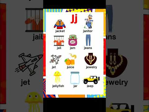 words starting with letter J #english #englishvocabulary #shorts