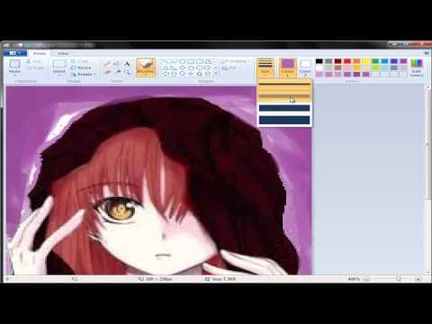 Microsoft Paint -Shy girl- anime Art (feat. S3RL)
