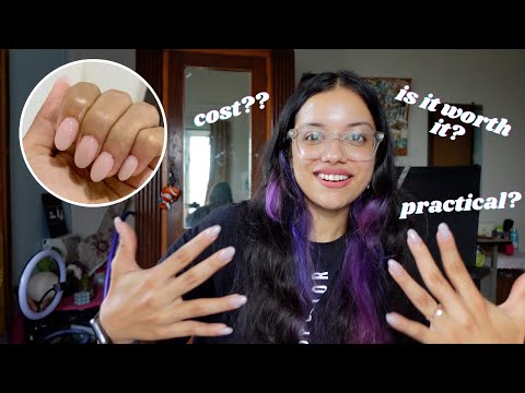 Trying Gel Nail Extensions For The First Time | One-Month Use Review + asmr