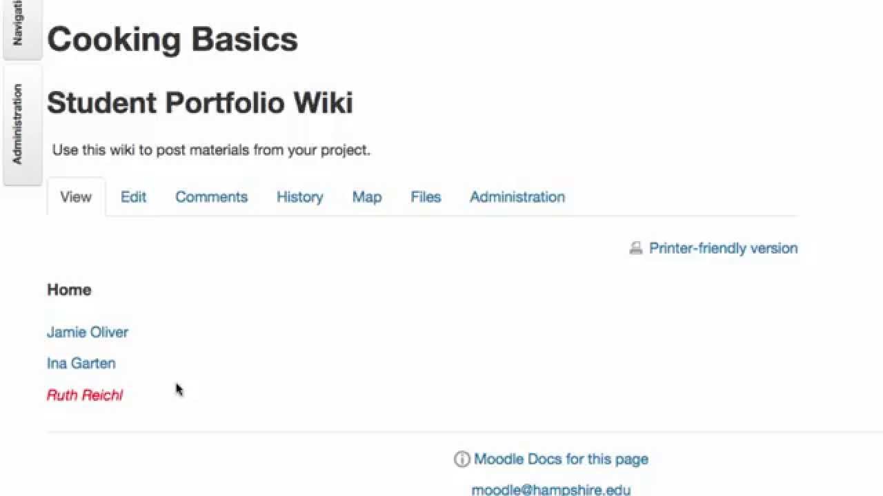 Using the Moodle Wiki: For Students