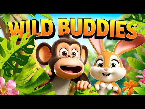 🐒 Baby Monkey Fun With Buddies | New Baby Monkey Rhyme | Monkey Vlog In Forest | #monkey #babymonkey