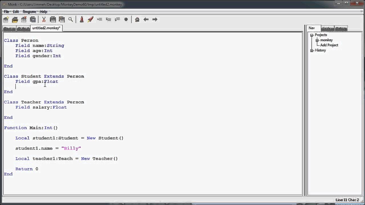 Advanced Programming in Monkey - 01 Objects Extended (Inheritance)