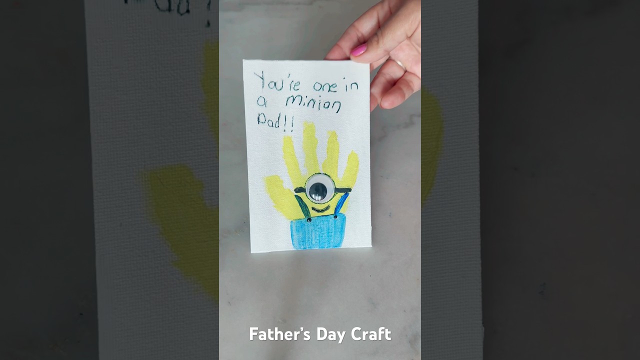You are one in a minion, Dad”  DIY Father’s Day Craft! #FathersDay #KidsCrafts #OneInAMinion #diy