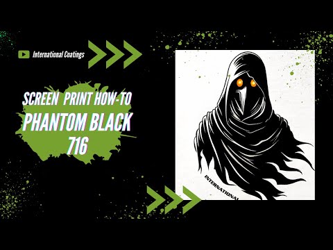 Phantom Black™ is Back! Screen printing Ink, that is...