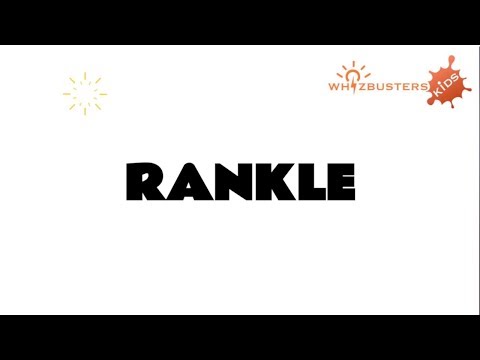 RANKLE (noun) meaning with examples in sentences