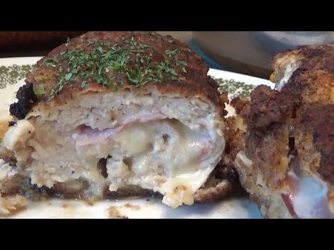 French cuisine: Supremes de volaille au fromage/Chicken with ham and cheese/Курица с ветчиной сыром