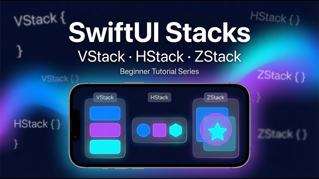 SwiftUI Stacks VStack Zstack HStack  - Beginner Tutorial Series #swiftui