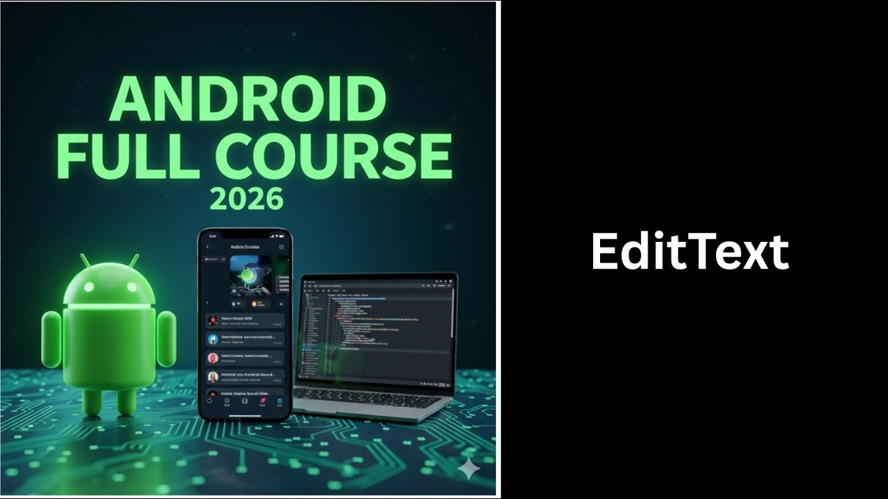 EditText in Android Explained | User Input | Android Course (67)