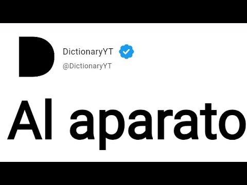 Al aparato Meaning in English
