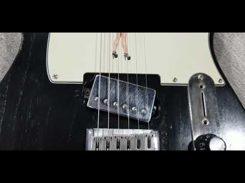 Black Esquire/Telecaster Style Guitar | Reverb