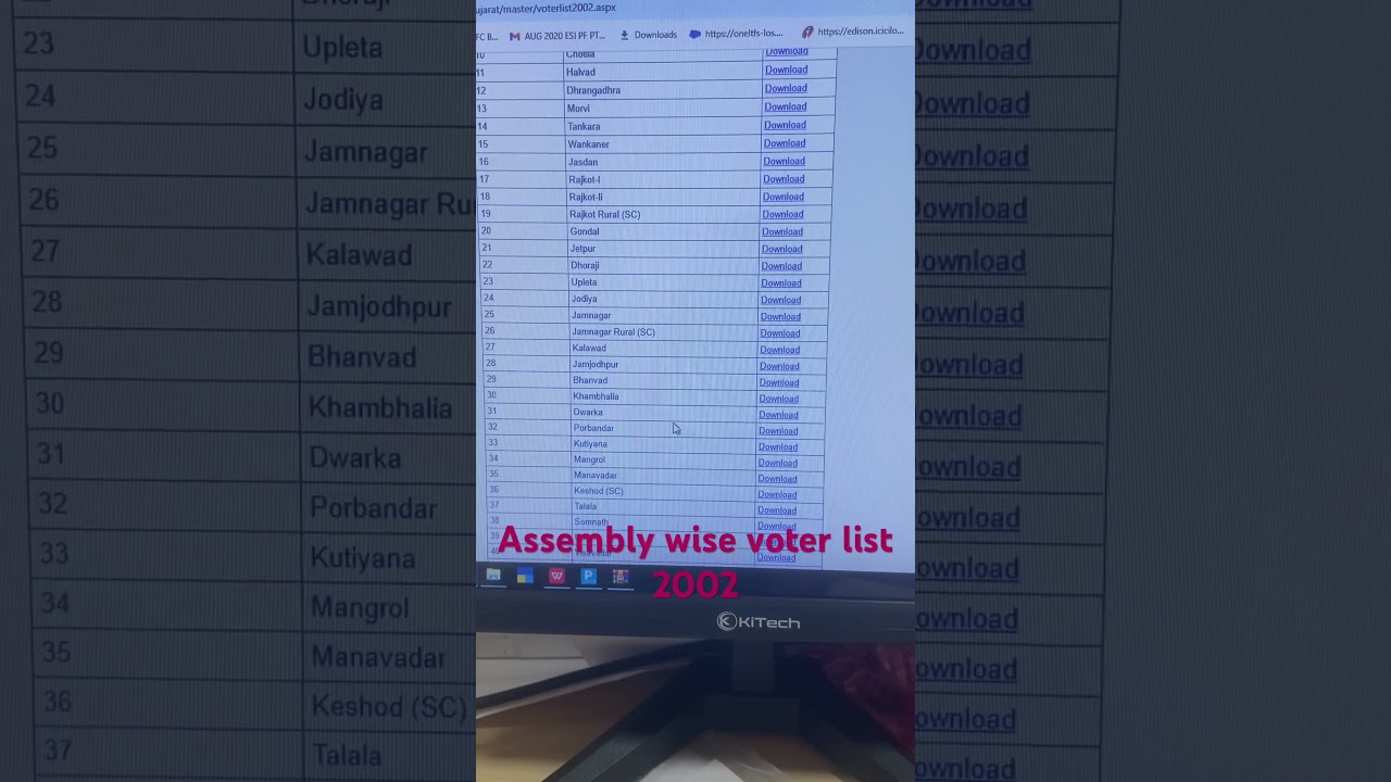 How to search the assembly- wise voter list 2002 in Gujarat ?