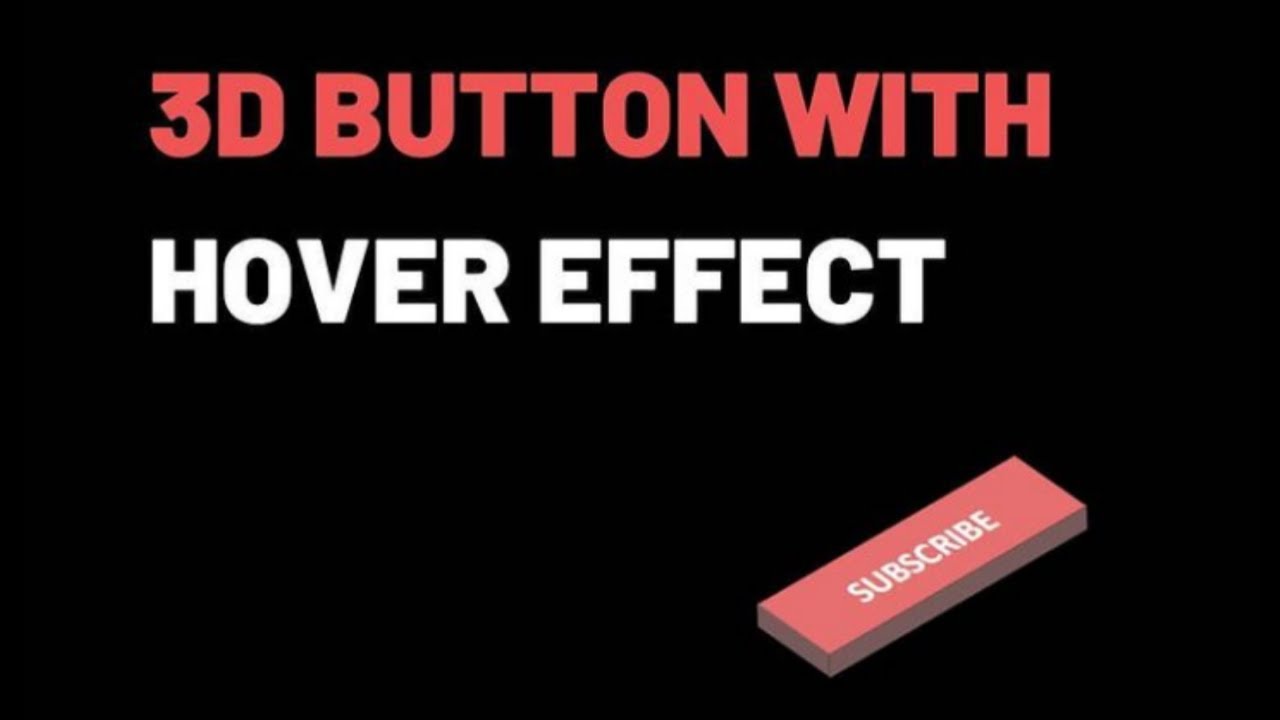 3D Button Hover Effect using Html & Css | CodingWithFun