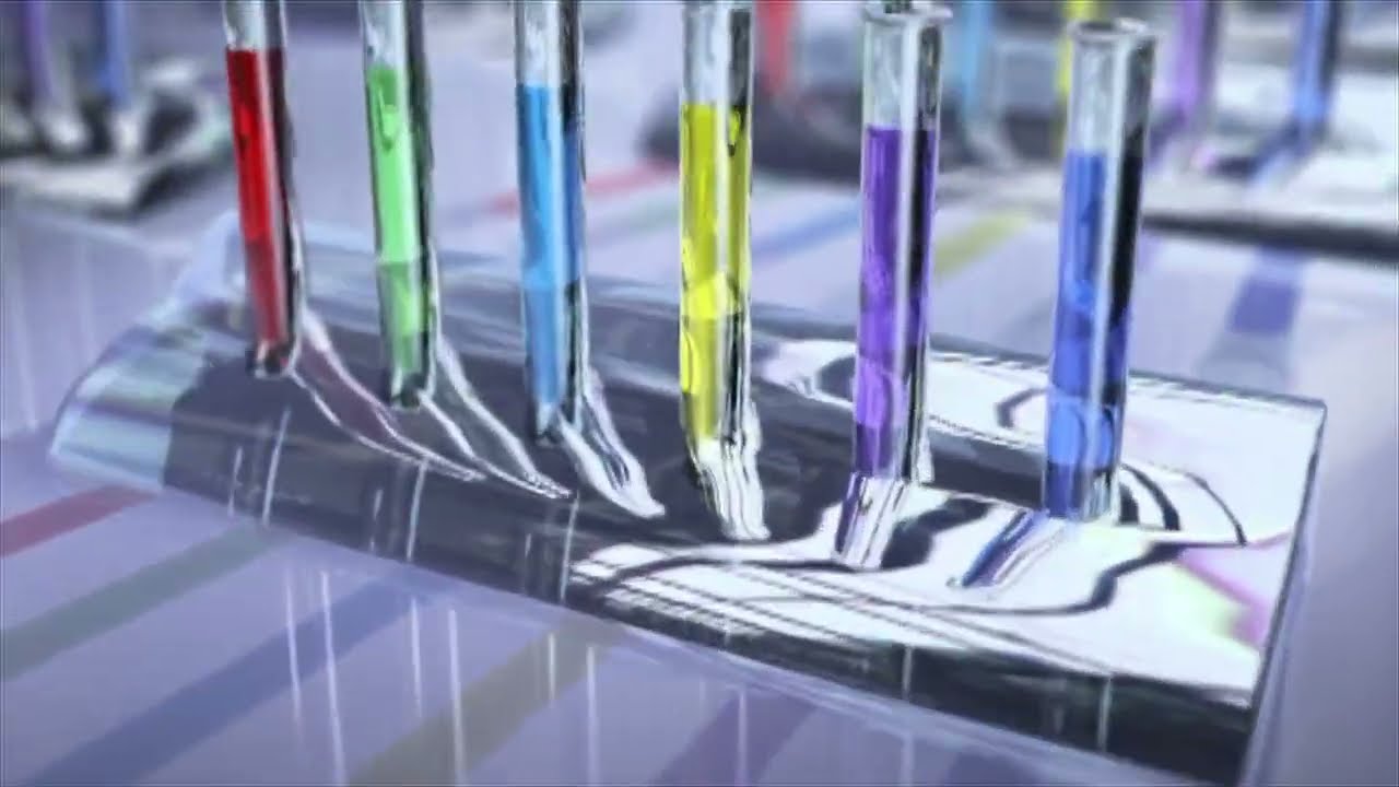 In the Lab's Glow: Creating a Beautiful Wallpaper with Test Tubes