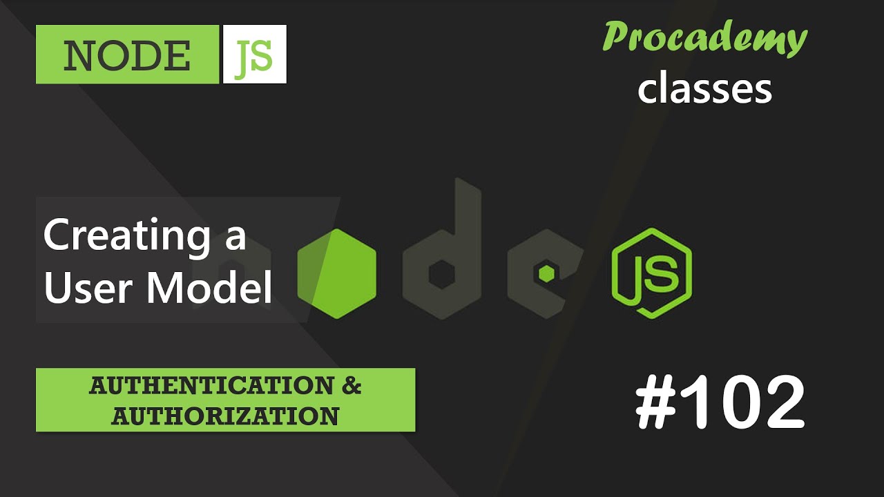 #102 Creating a User Model | Authentication & Authorization | A Complete NODE JS Course