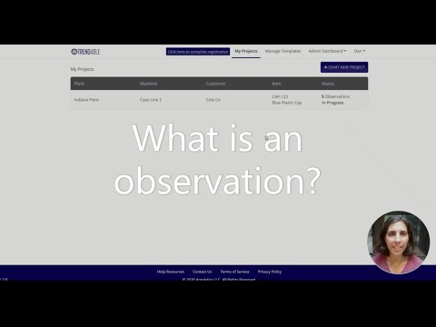 What is an observation?