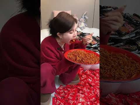 SPICY AND TASTY TURKEY NOODLES | MUKBANG ASMR EATING | #shorts #mukbang #asmreating #delicious #food