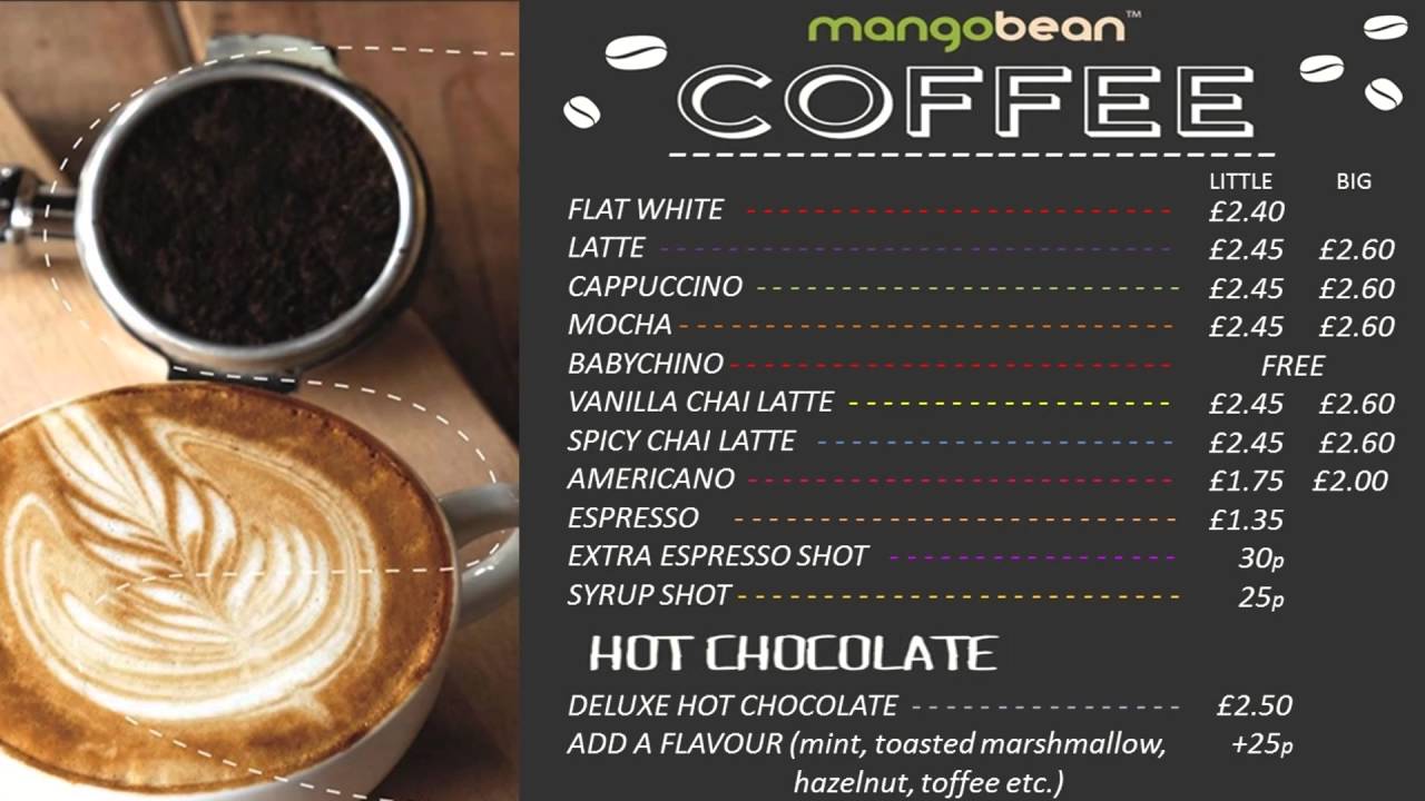 COFFEE MENU