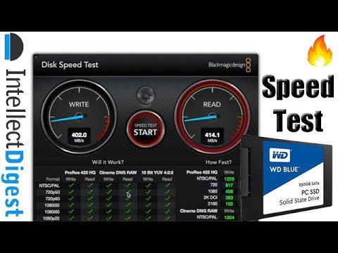 WD Blue SSD Speed Test