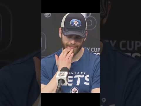 Adam Lowry emotional about scheif #winnipeg #winnipegjets #hockey #nhl #playoffs #jets #sports